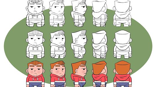 "Itty Bitties" Character Turnaround by Jason Kruse - Zerply