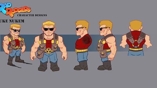 Duke Nukem character turnaround by Ewald Wip - Zerply