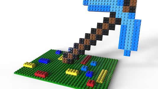 Lego Minecraft Pickaxe 1 by Vincent Haws - Zerply